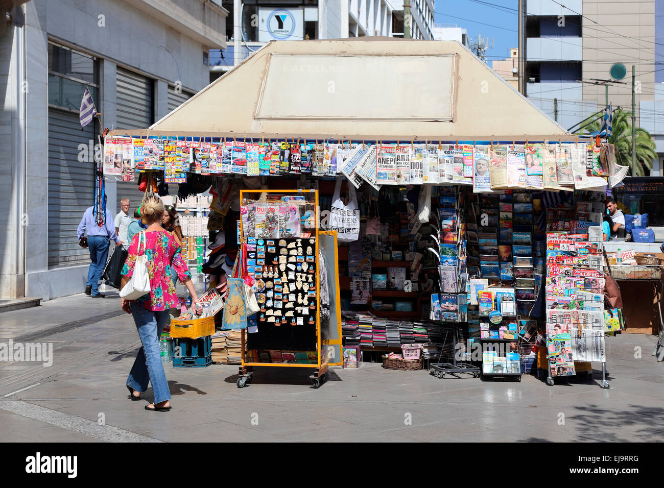 Greece Athens omonoia square Stock Photo - Alamy