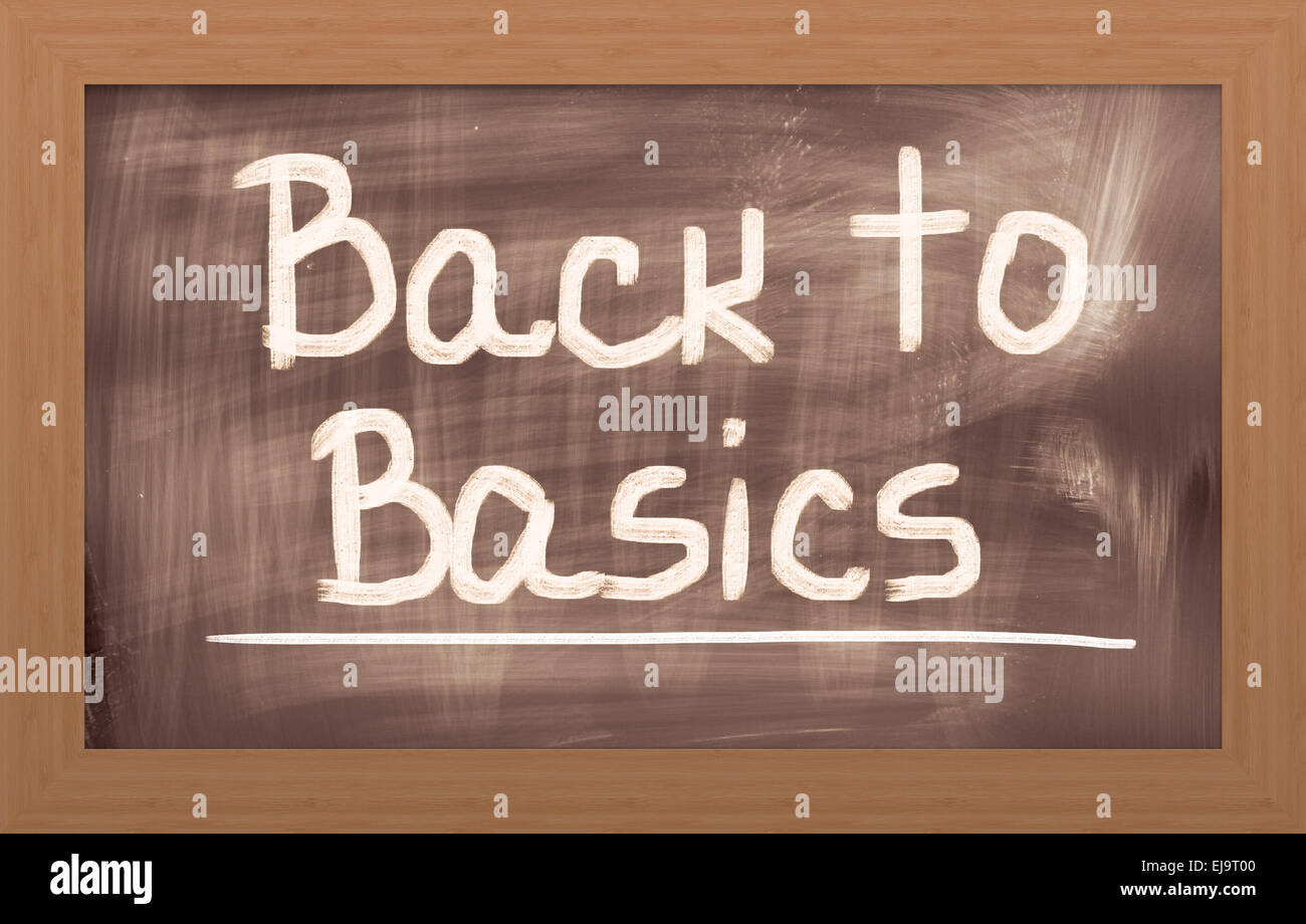 Back To Basics Concept Stock Photo - Alamy