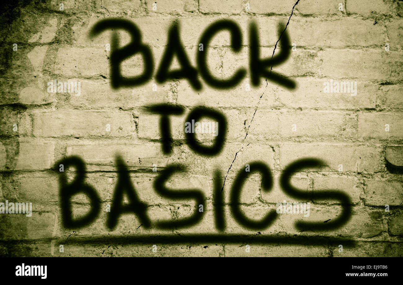 Back To Basics Concept Stock Photo - Alamy