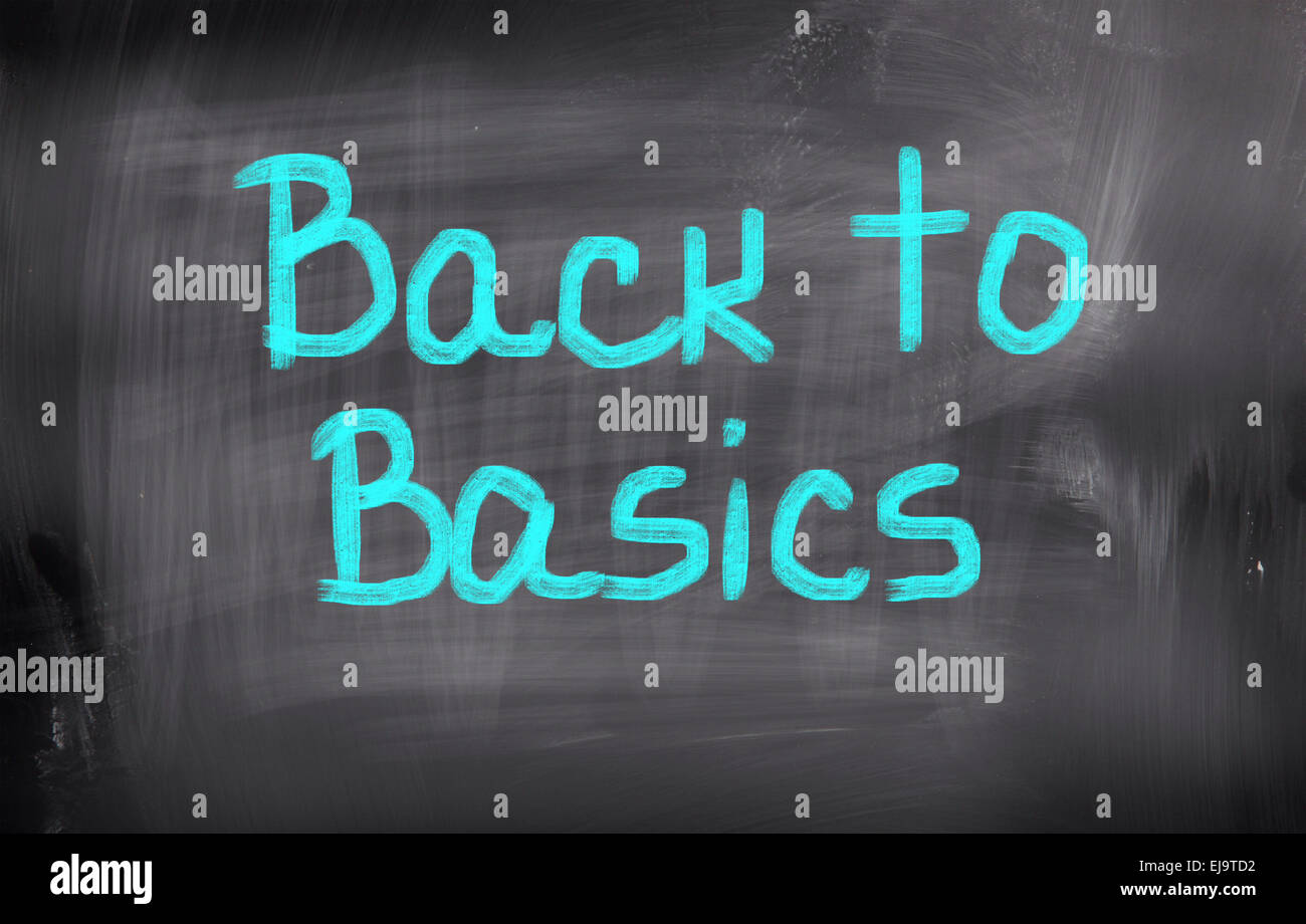 Back To Basics Concept Stock Photo - Alamy