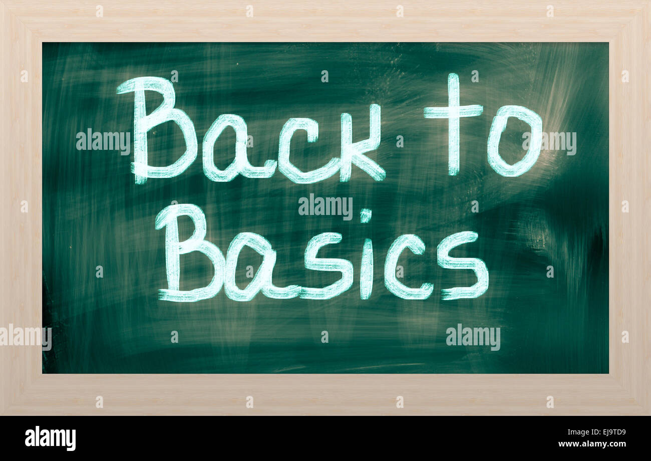 Back To Basics Concept Stock Photo - Alamy