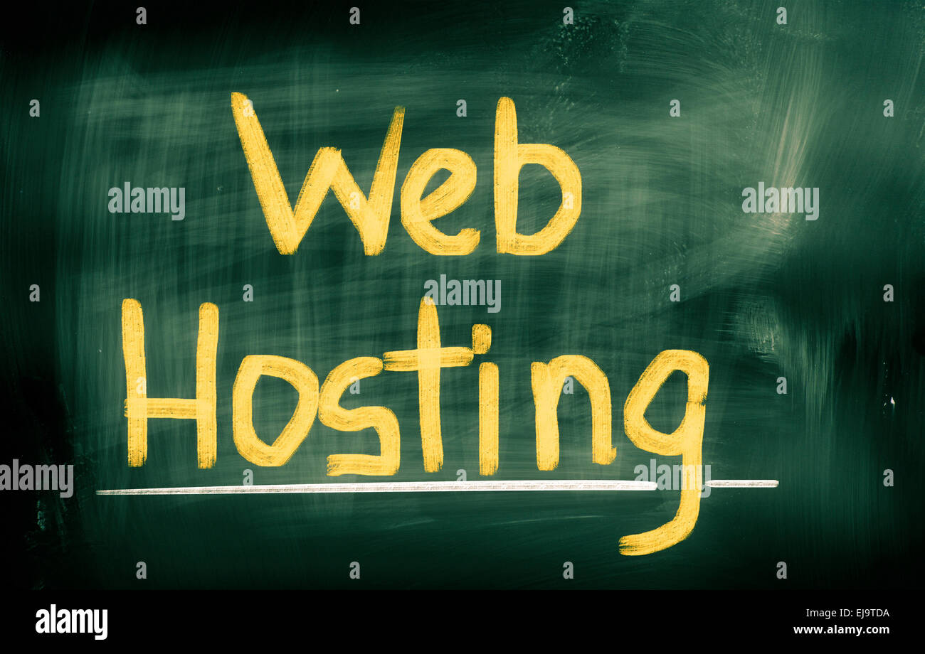 Web Hosting Concept Stock Photo - Alamy