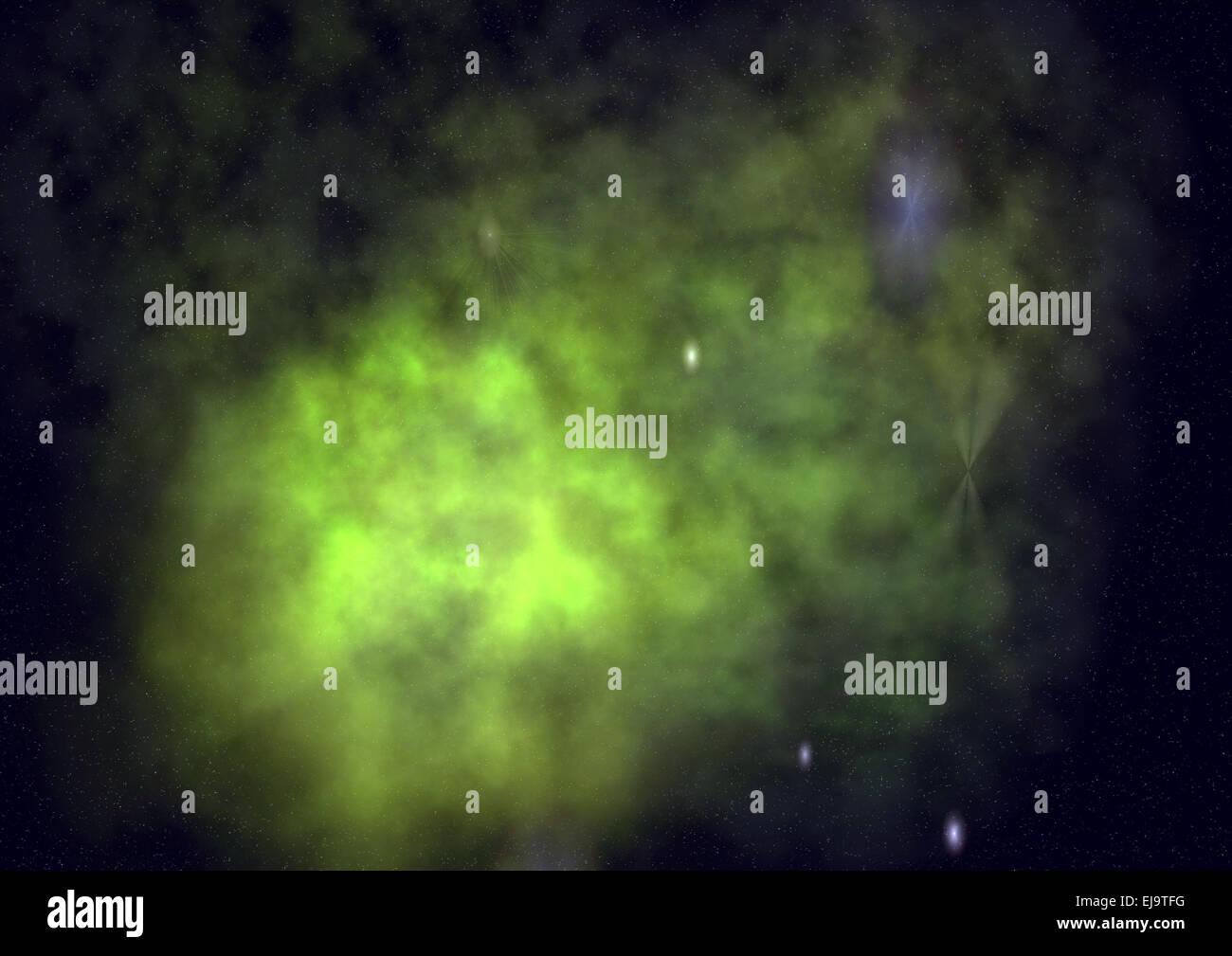 Being shone nebula Stock Photo - Alamy