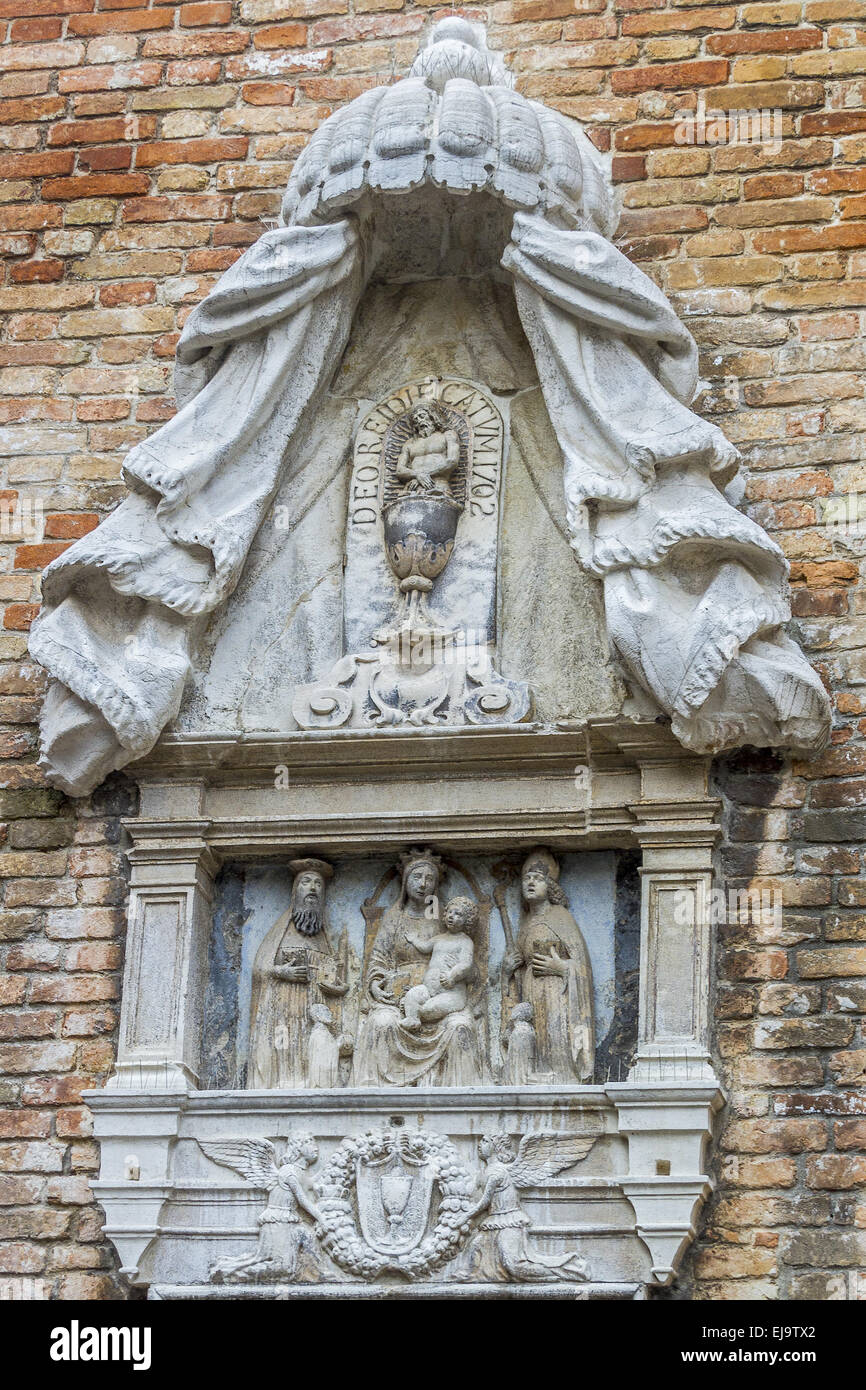 Commemorative Wall Plaque Venice Italy Stock Photo - Alamy