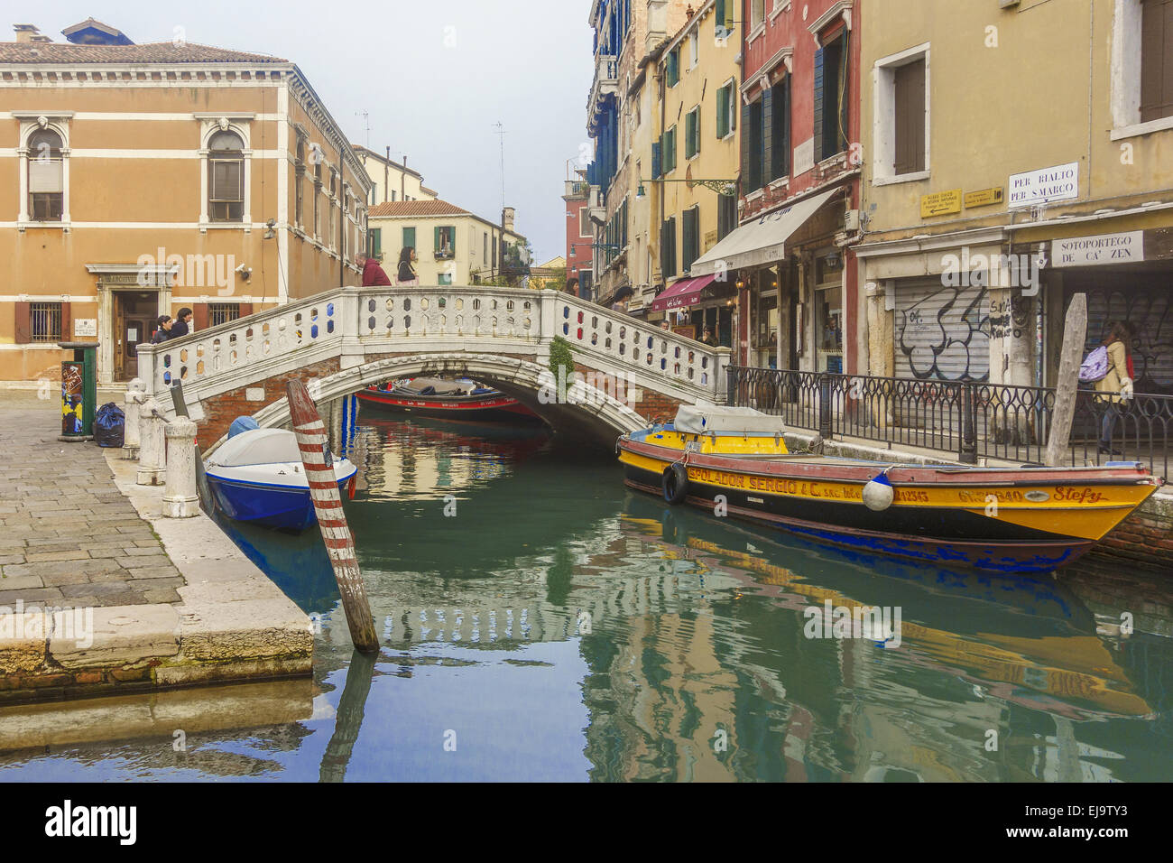 Venice street scene hi-res stock photography and images - Alamy