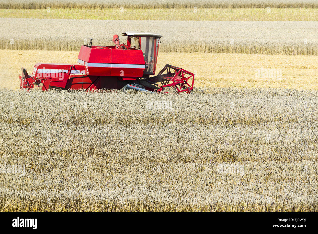 Combine harvester working hi-res stock photography and images - Alamy