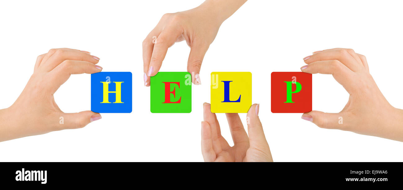 Hands and Help Stock Photo - Alamy