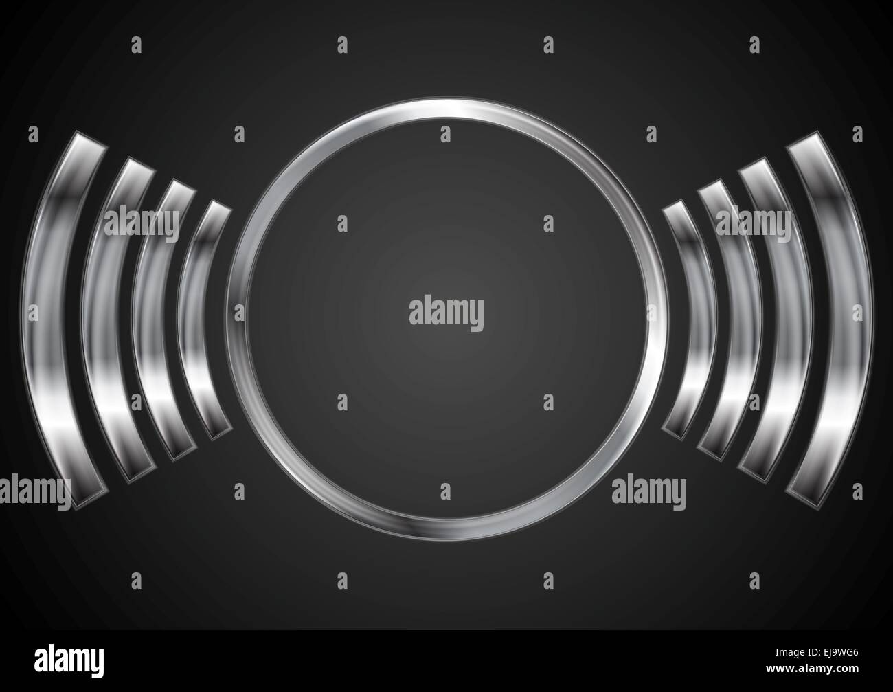 Abstract metal circle logo design Stock Photo - Alamy