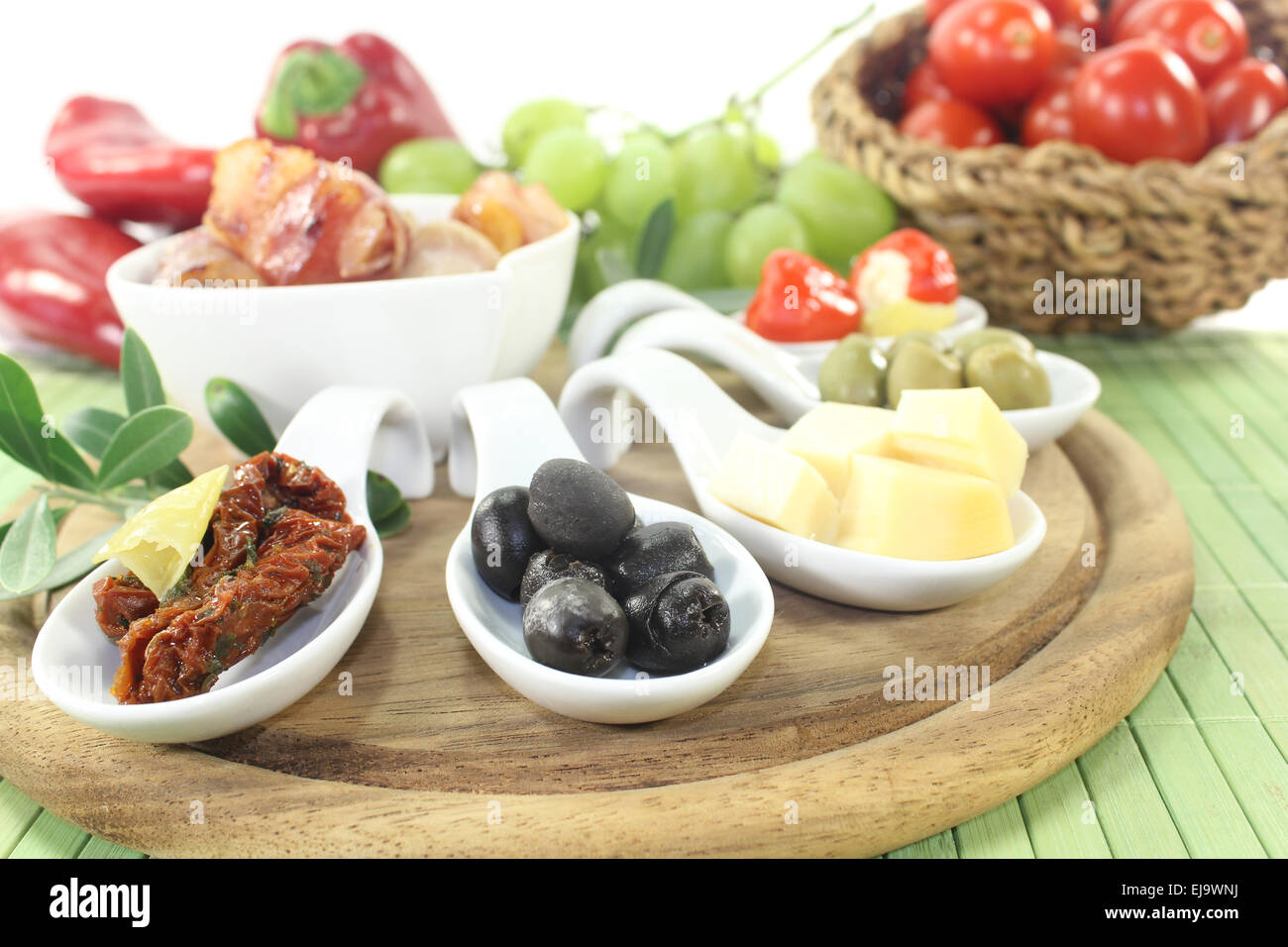 stuffed tapas with fruits Stock Photo - Alamy