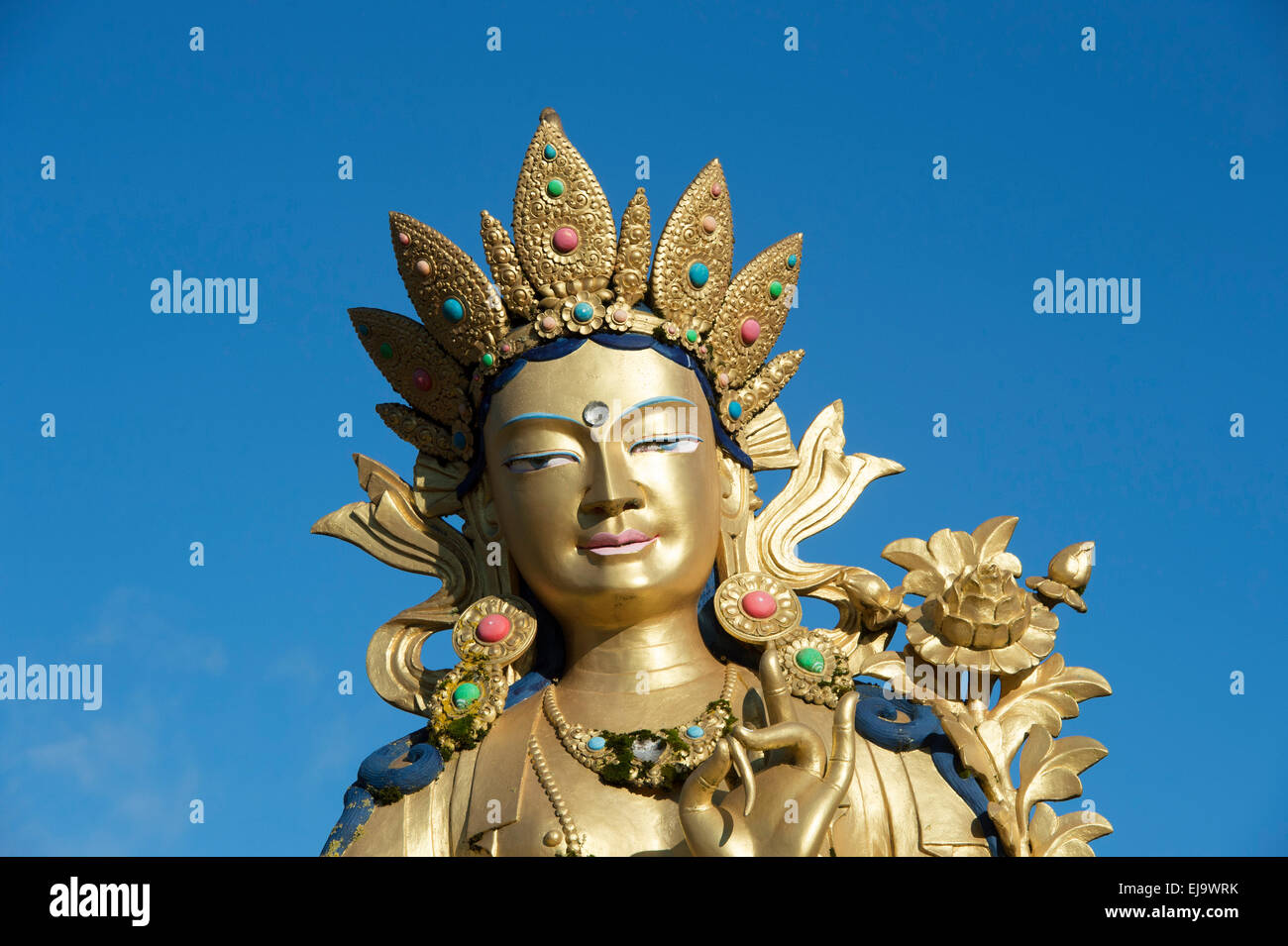 Healing Tara Statue at Kagyu Samye Ling Monastery. Eskdalemuir ...