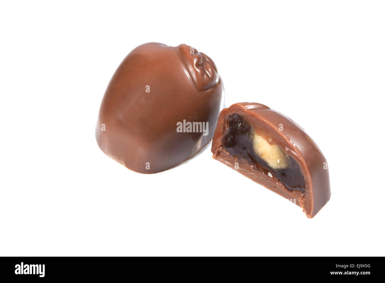 Delicious chocolate in shape hi-res stock photography and images - Alamy