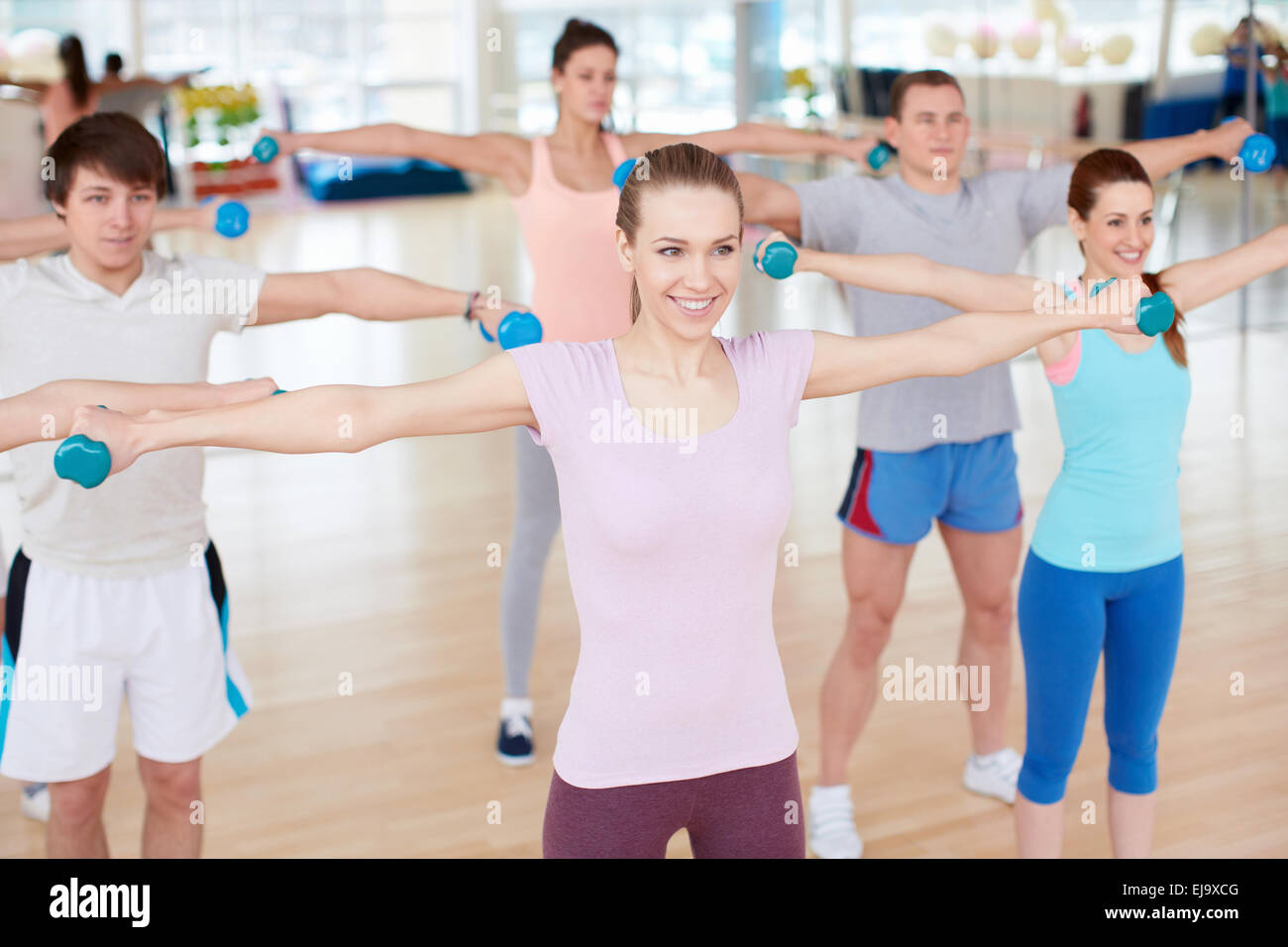 In the gym Stock Photo - Alamy