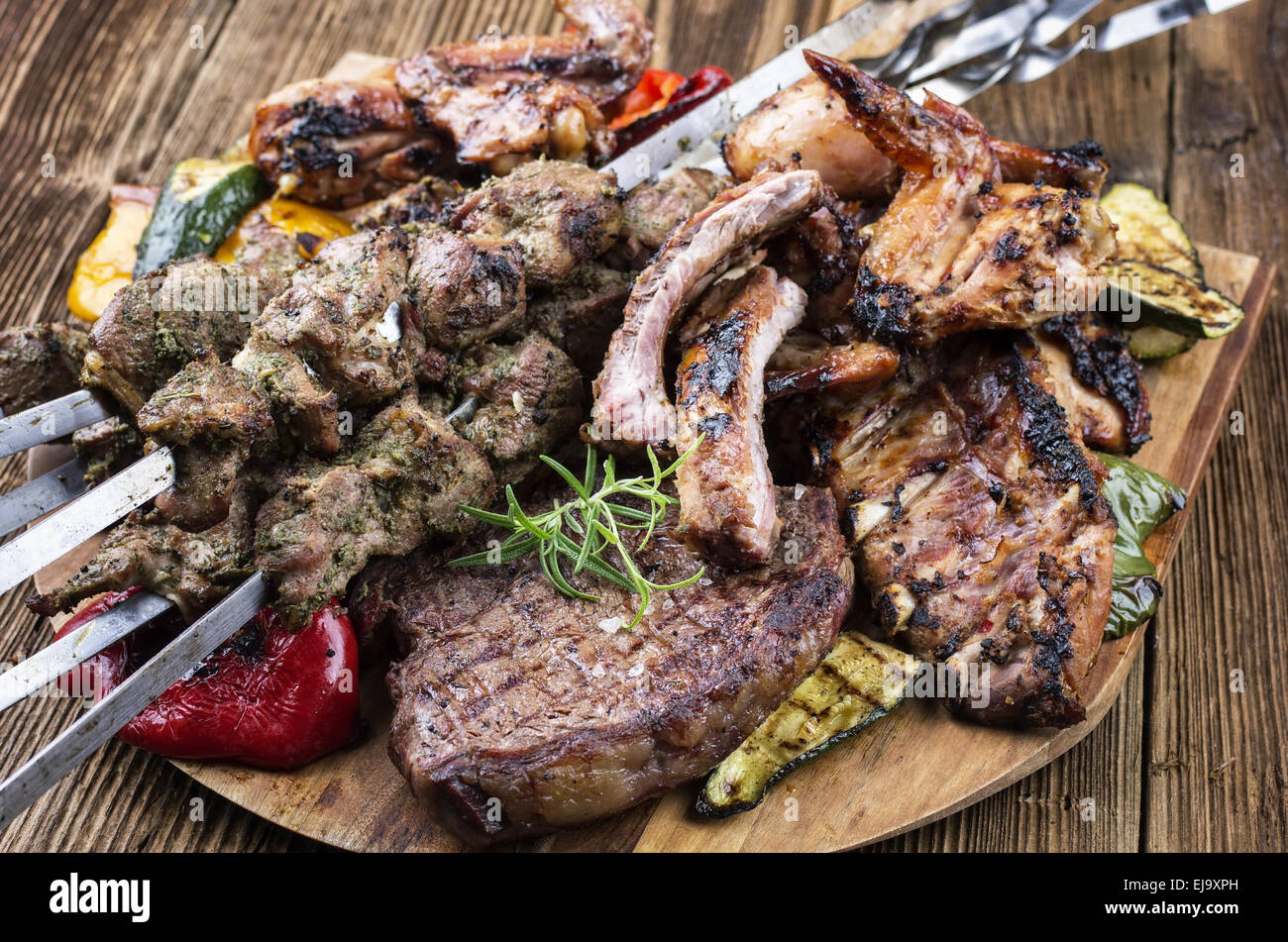 Grilled marinated caucasus barbecue meat hi-res stock photography and ...