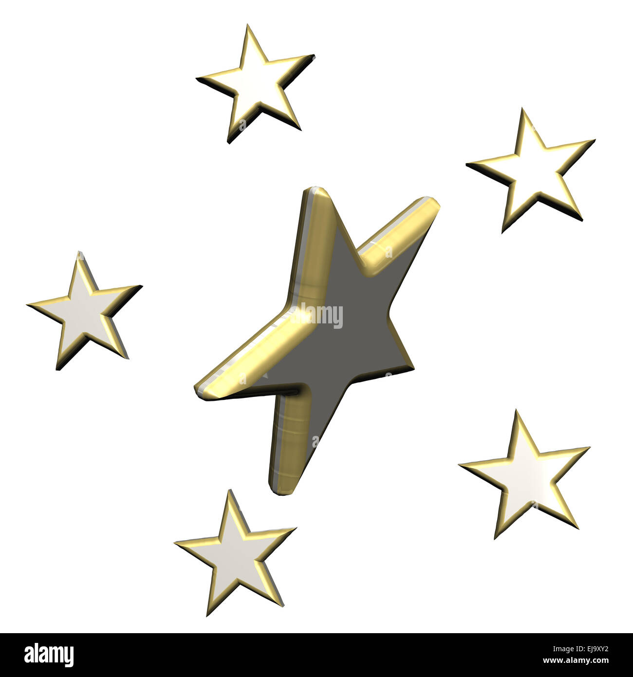 Shiny gold star small stars Cut Out Stock Images & Pictures - Alamy