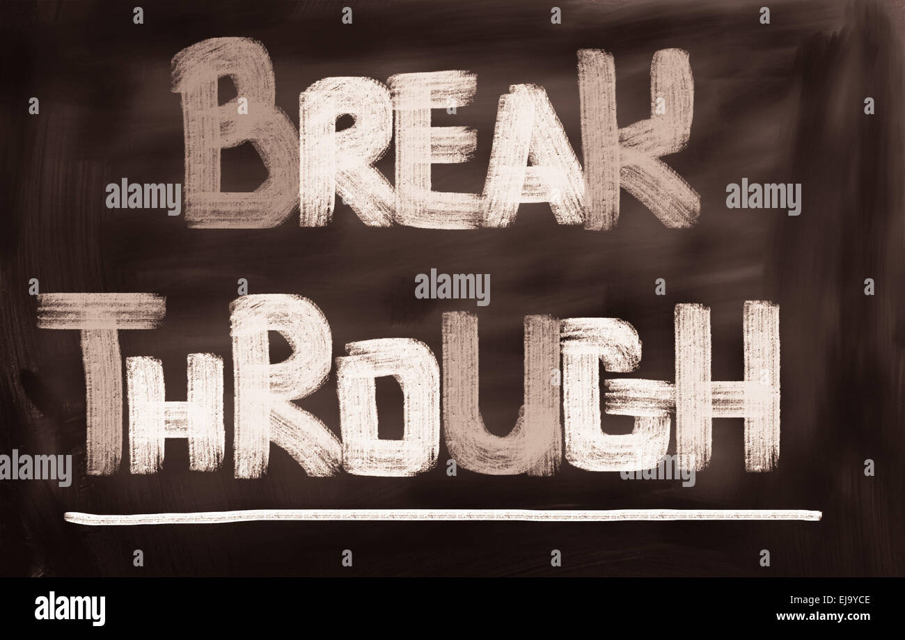 Break Through Concept Stock Photo - Alamy