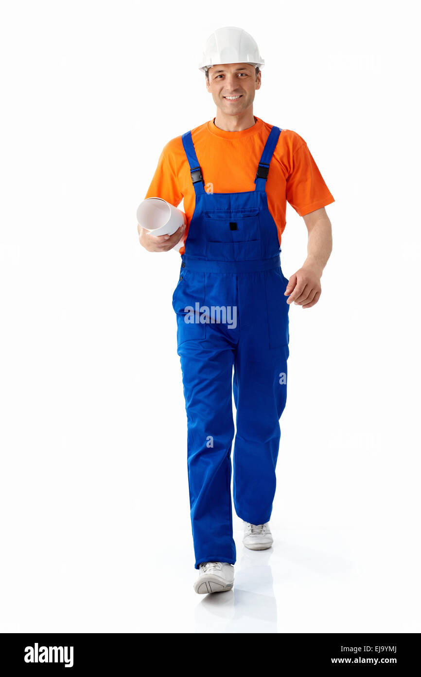 Builder Cut Out Stock Images & Pictures - Alamy
