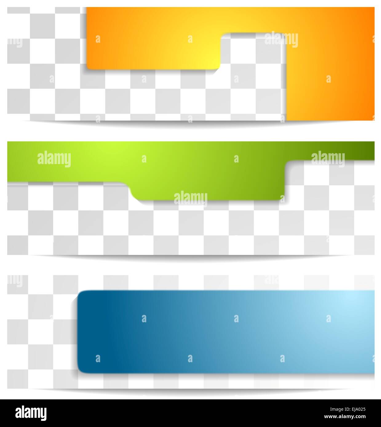 Bright geometry tech banners Stock Photo - Alamy