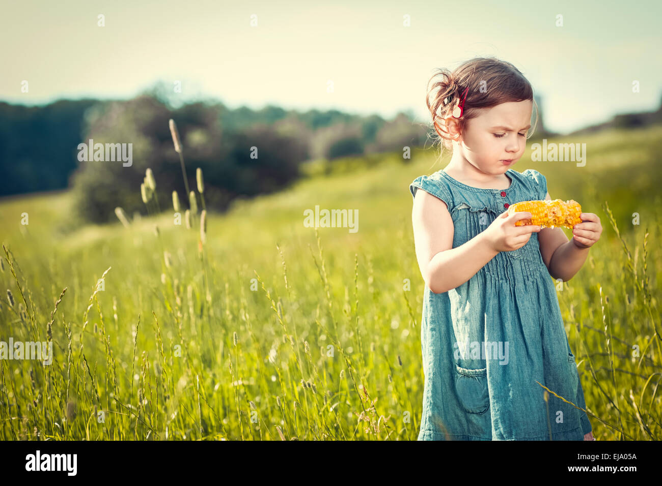 Children corn hi-res stock photography and images - Alamy