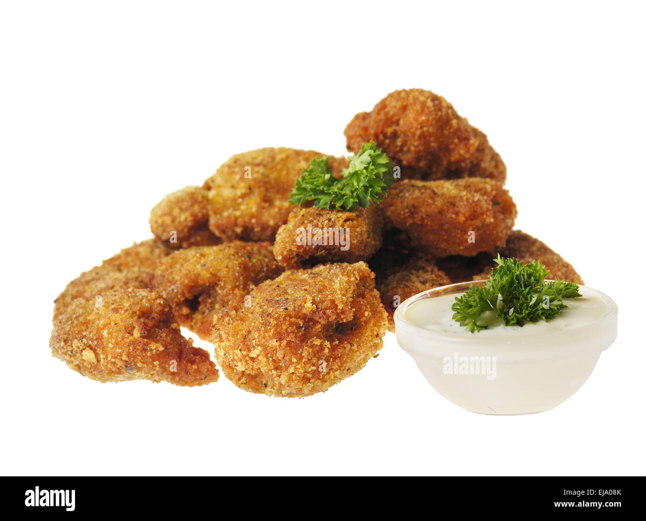 Fried chicken nuggets Stock Photo - Alamy