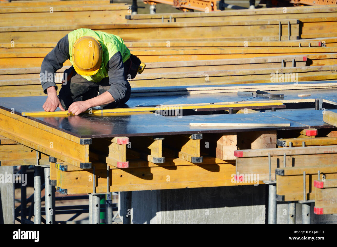Construction worker at work Stock Photo - Alamy