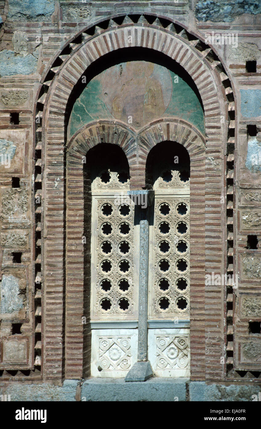 Byzantine Brick Window Byzantine Church of the Virgin Mary, Monastery ...