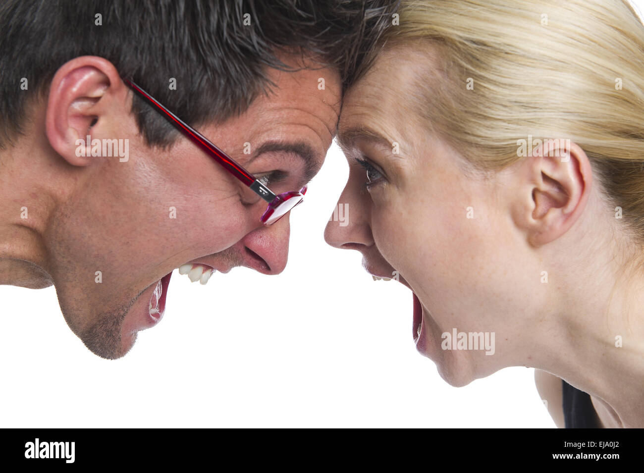 Dispute between a pair Stock Photo - Alamy