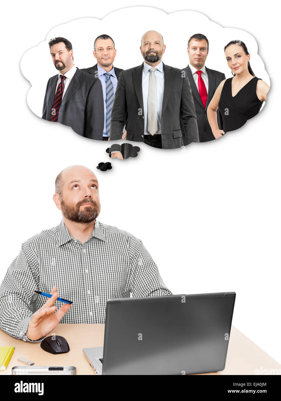 business man thinking Stock Photo - Alamy