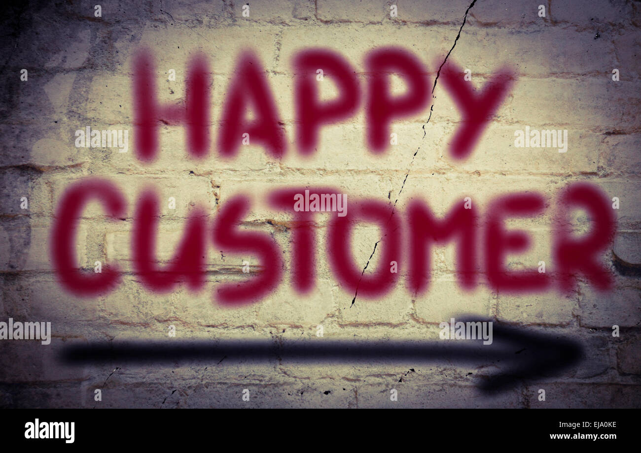 Happy Customer Concept Stock Photo - Alamy