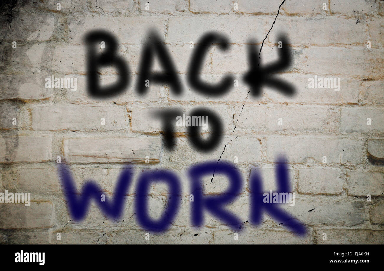 Return to work concept illustration hi-res stock photography and images ...