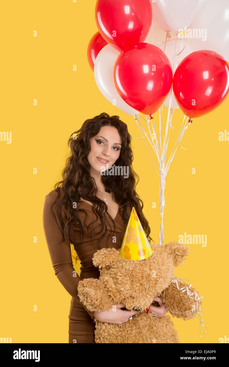 Teddy bear red balloon hi-res stock photography and images - Alamy