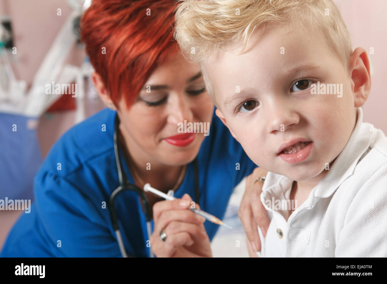 Nurse shot kid hi-res stock photography and images - Alamy