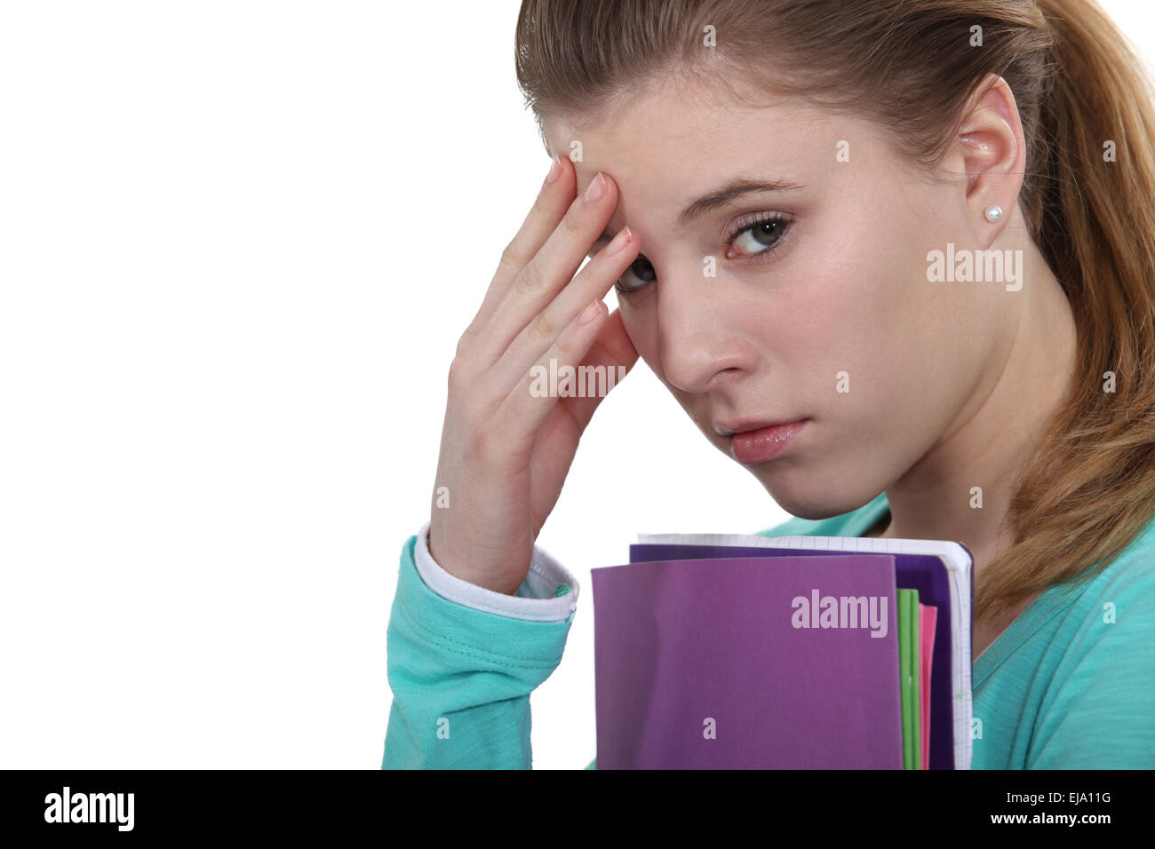 Student cramming for exam hi-res stock photography and images - Alamy