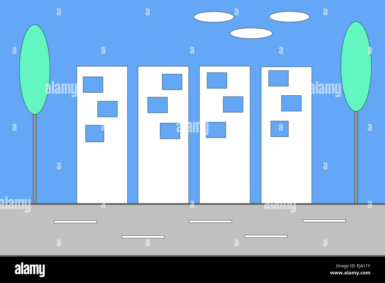 Four blocks hi-res stock photography and images - Alamy