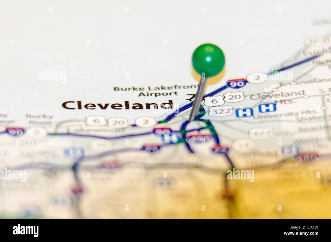 city pin on the map Stock Photo - Alamy