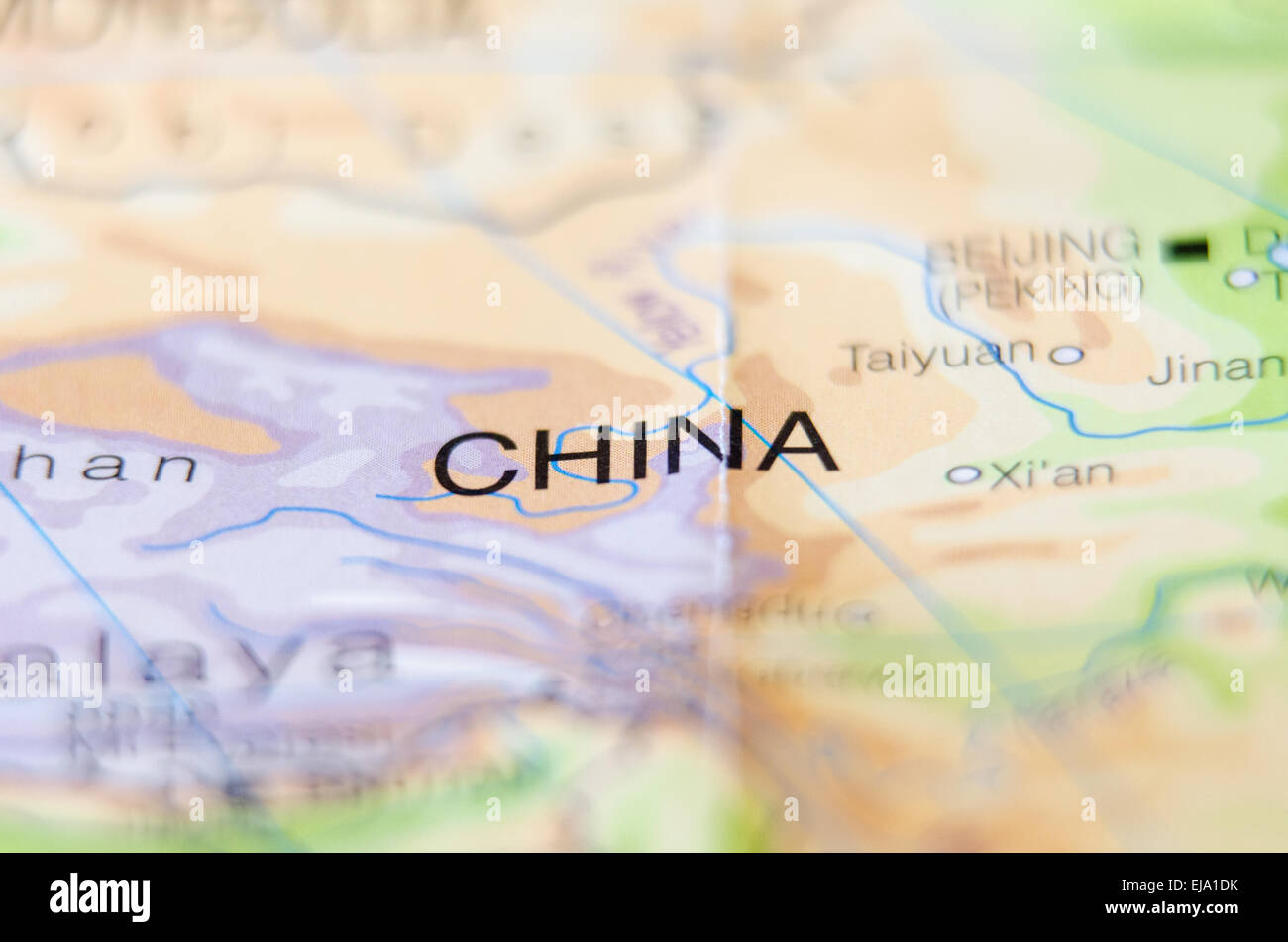 china country on map Stock Photo - Alamy