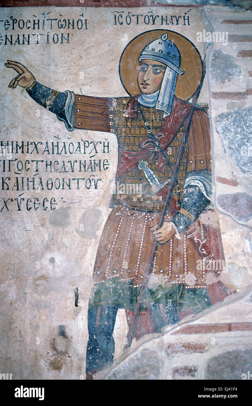 Byzantine Fresco or Wall Painting of Joshua (1355-1245BC) ,in the ...