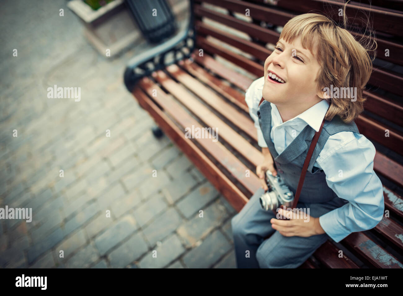 Laughing little boy Stock Photo - Alamy