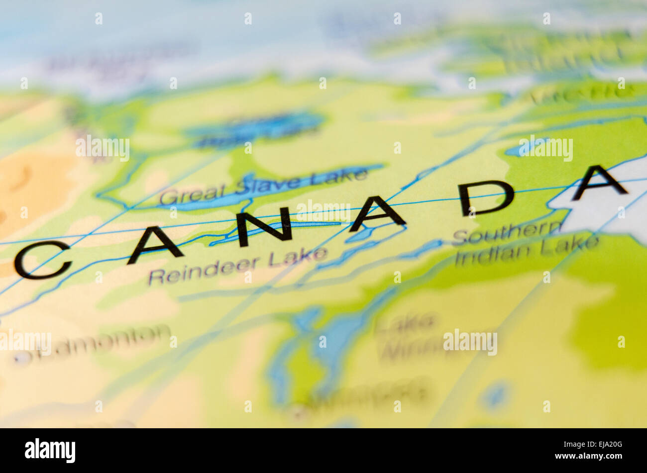 canada country on map Stock Photo - Alamy