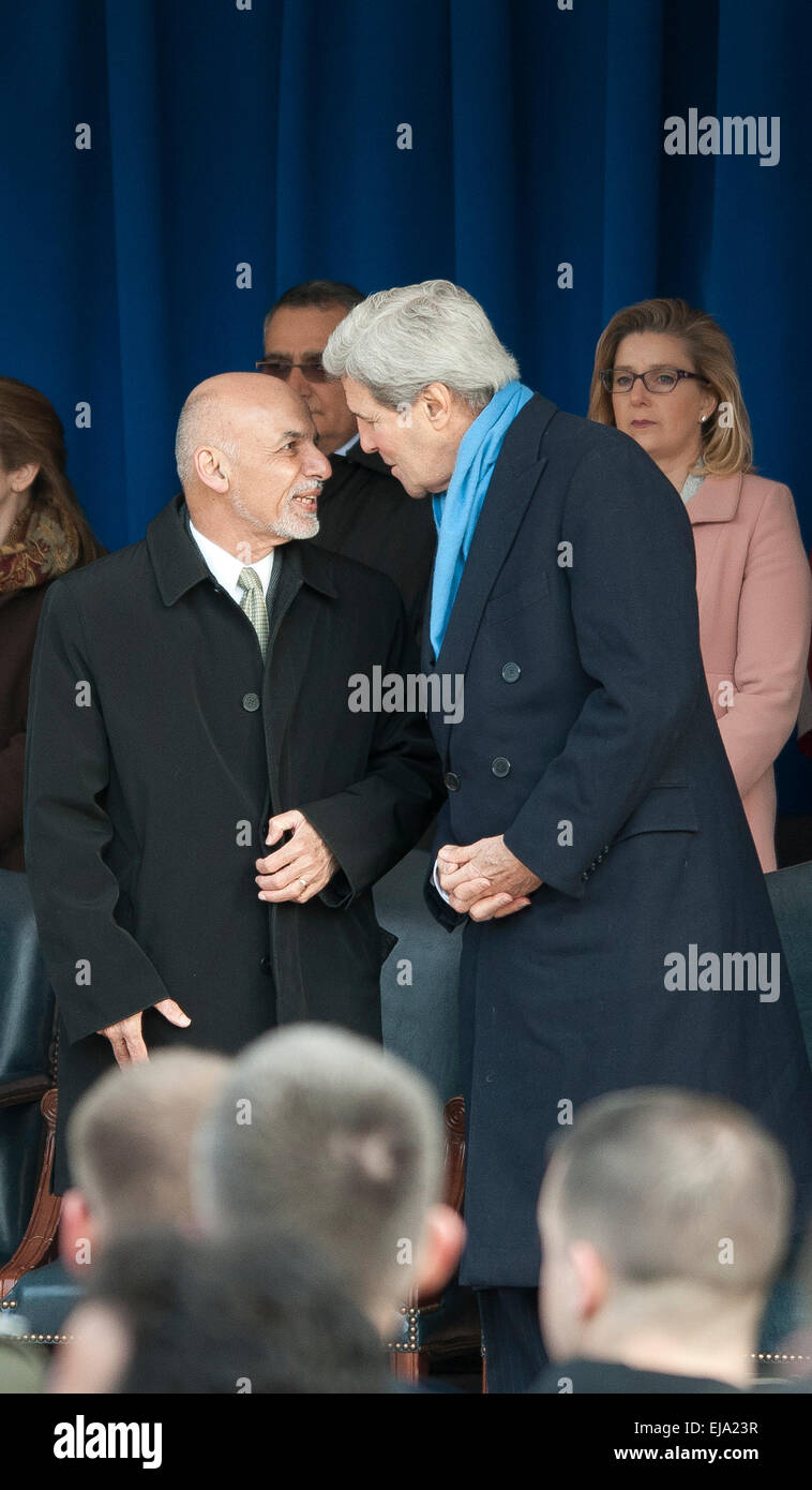 Washington, DC, USA. 23rd Mar, 2015. Afghan President Ashraf Ghani (L ...
