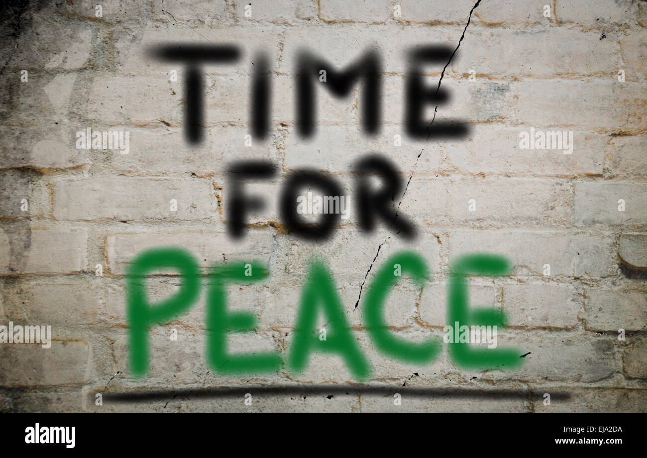Time For Peace Concept Stock Photo - Alamy
