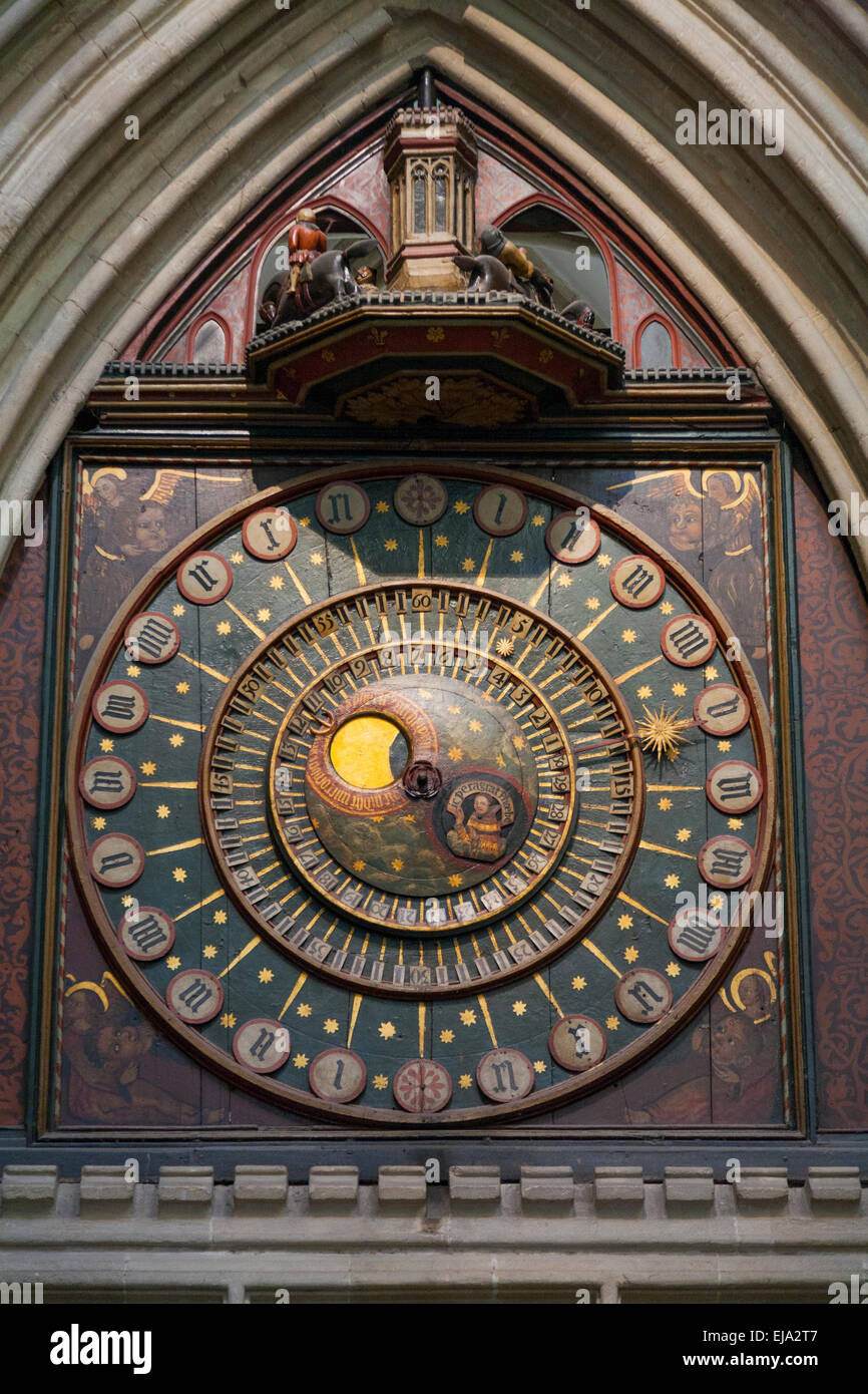 The famous Wells Cathedral ( Astronomical ) clock (considered to be the ...
