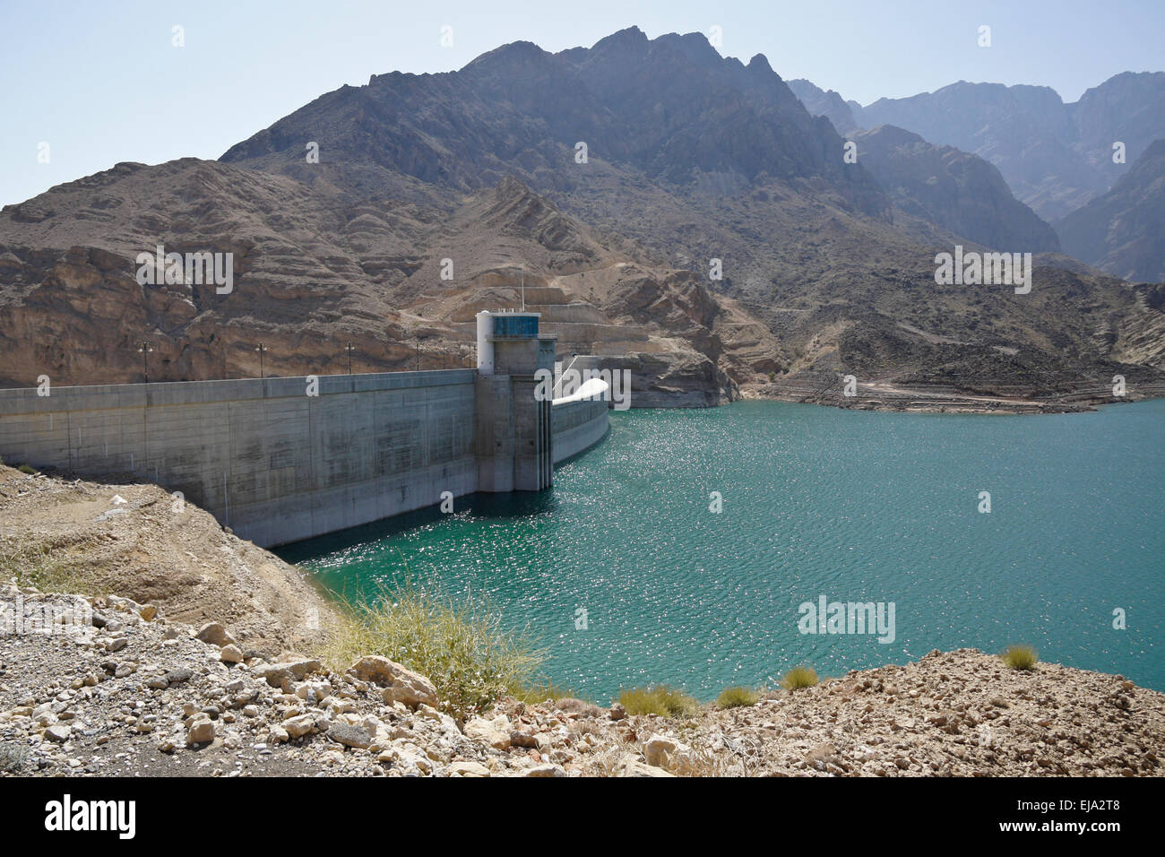 Wadi Dayqah Dam, Oman Stock Photo - Alamy