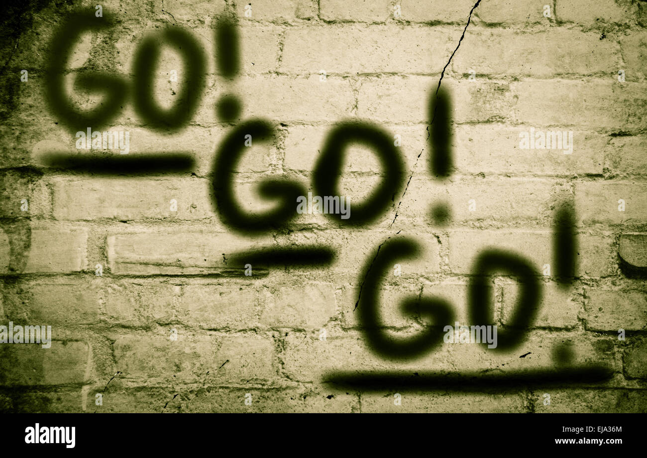 Go Go Go Concept Stock Photo - Alamy