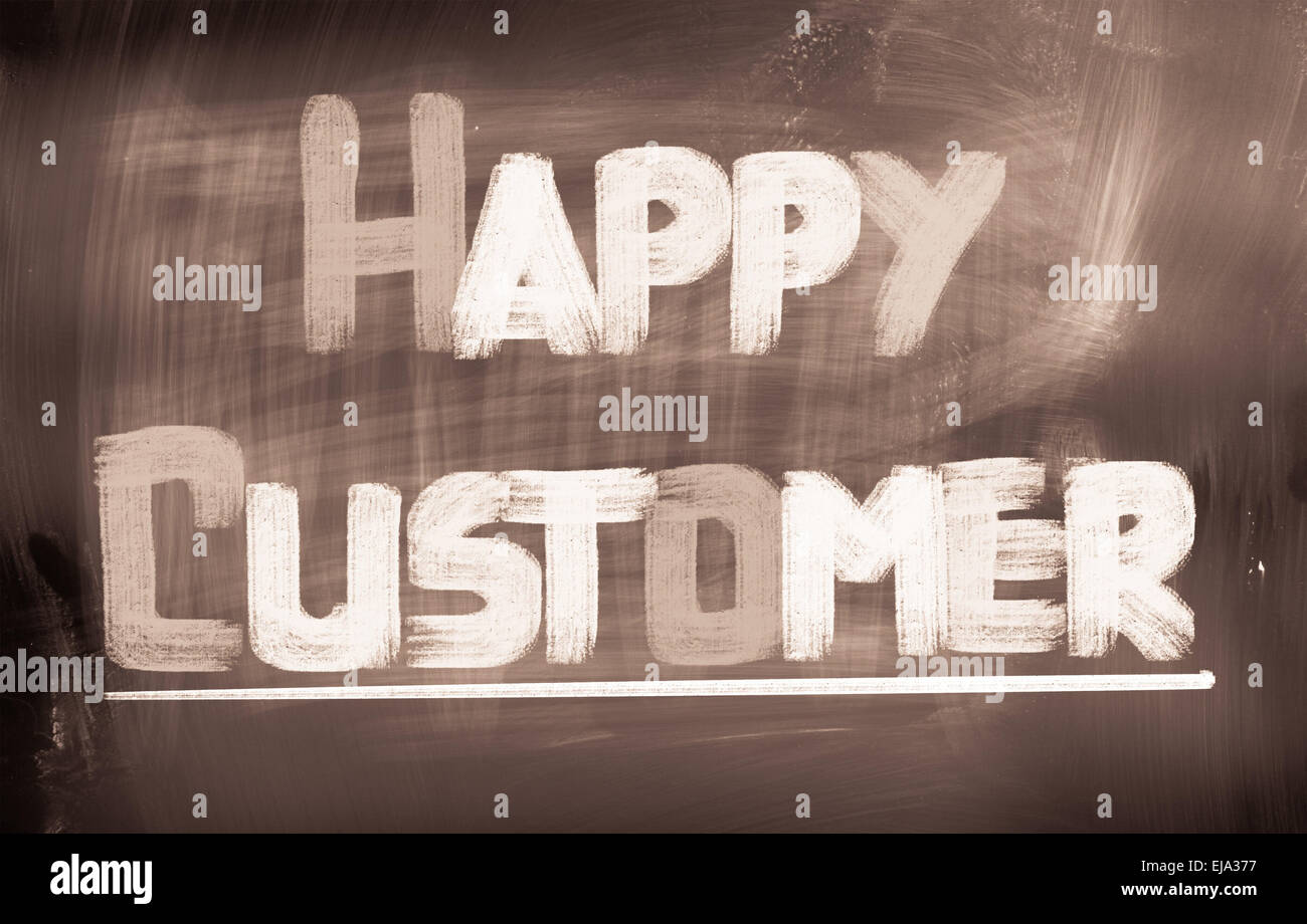 Happy Customer Concept Stock Photo - Alamy