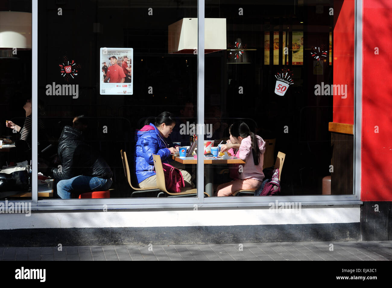 Kentucky Fried Chicken Fast Food Restaurant ,Leicester City Center ...