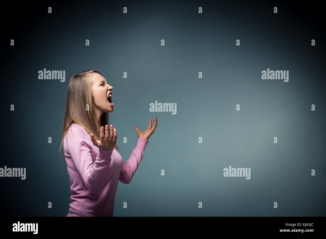 Stress screaming hair hi-res stock photography and images - Alamy