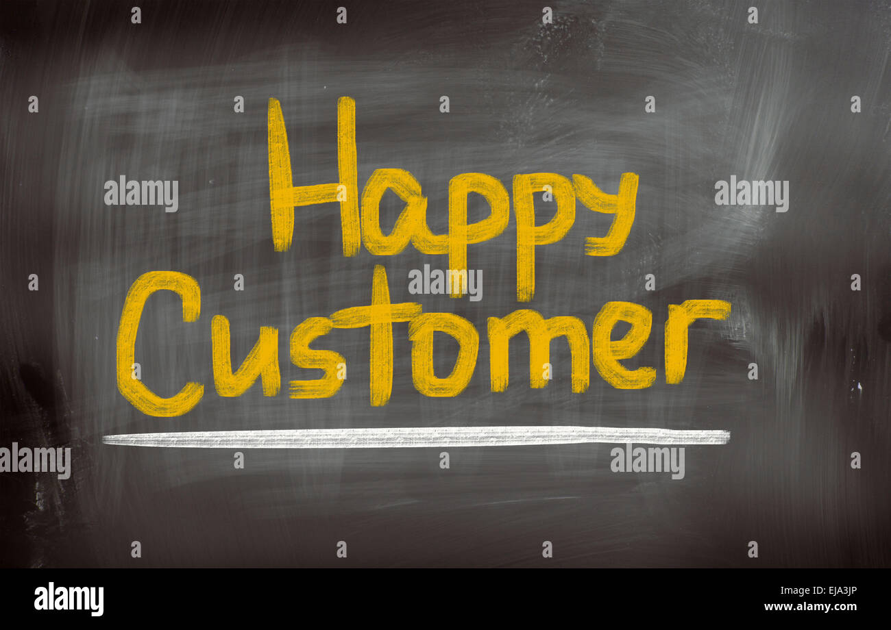 Happy Customer Concept Stock Photo - Alamy