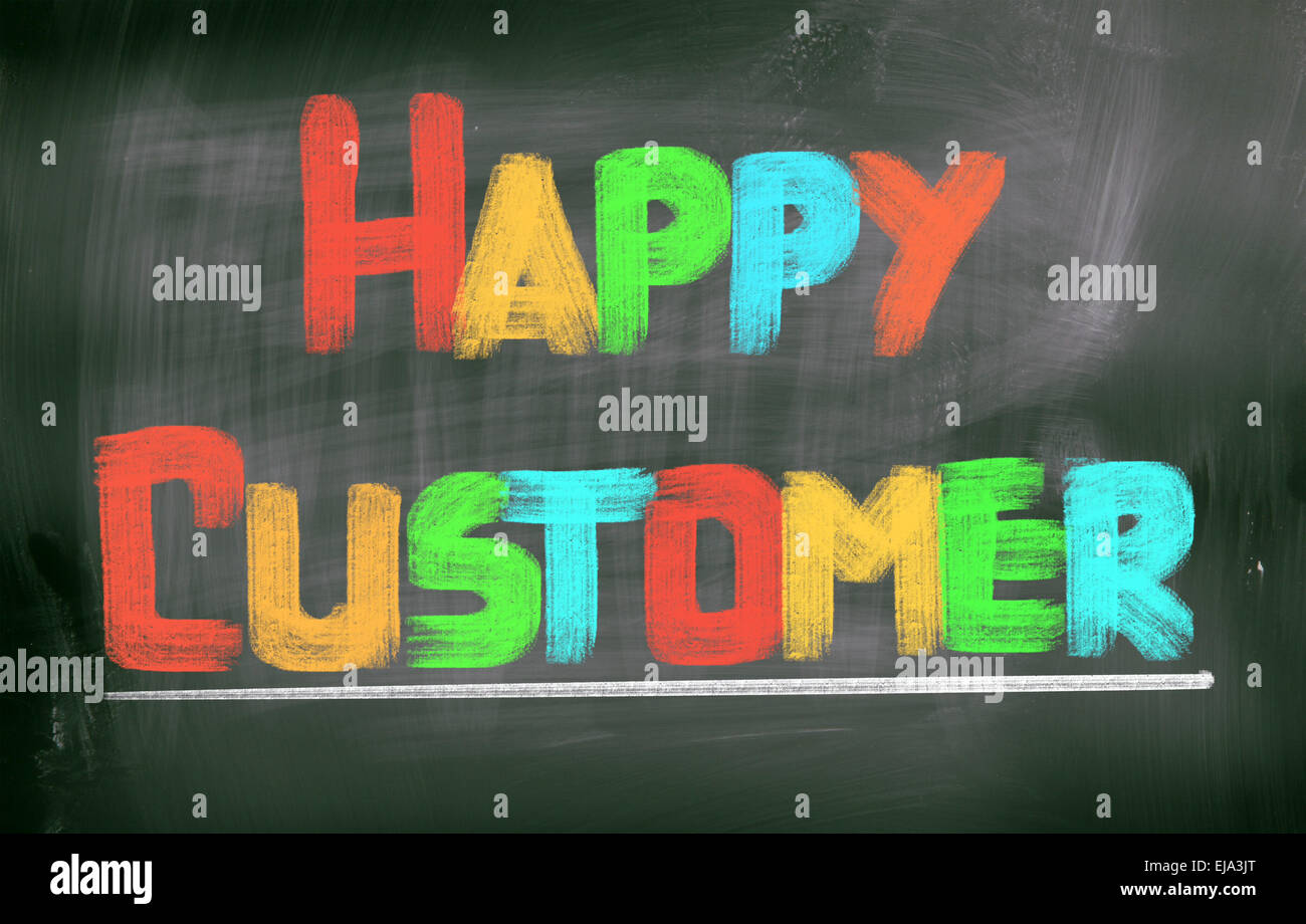 Happy Customer Concept Stock Photo - Alamy