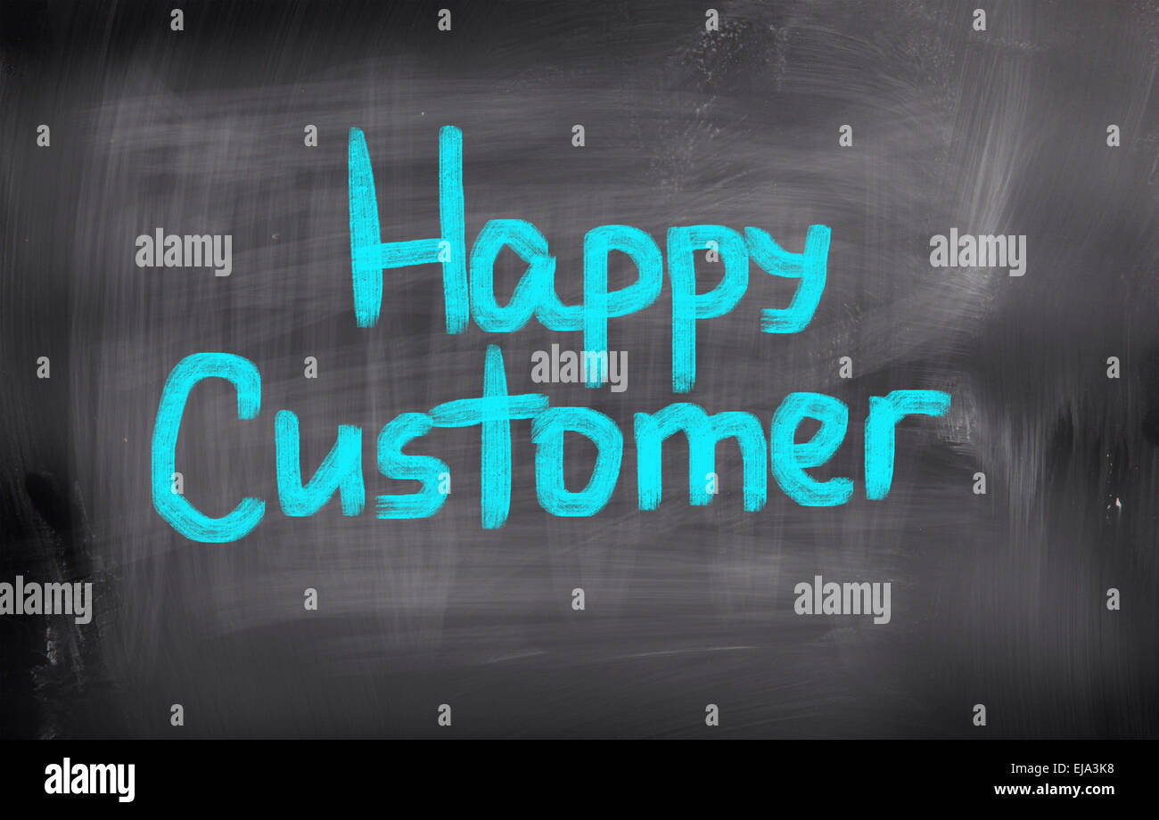 Happy Customer Concept Stock Photo - Alamy