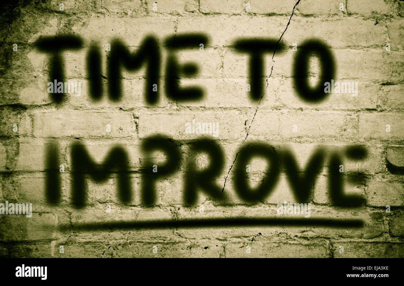 Time To Improve Concept Stock Photo - Alamy